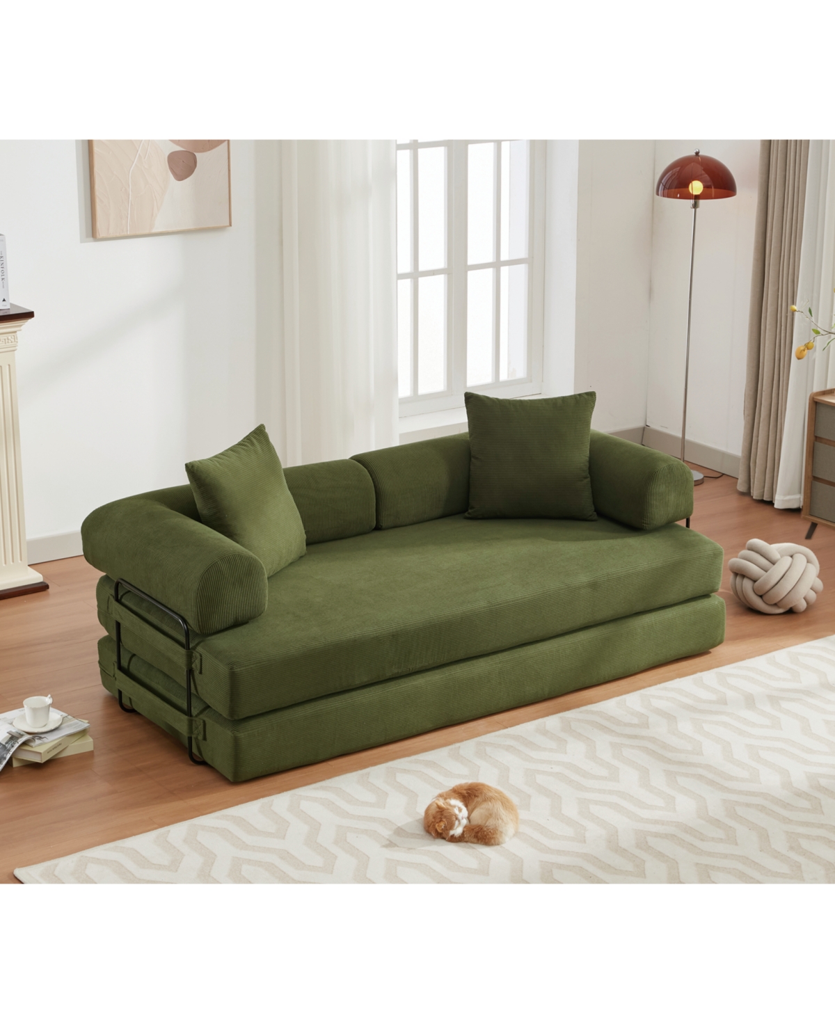 Click here for Streamdale 4-in-1 Convertible Sofa Bed Foldable Sl... prices