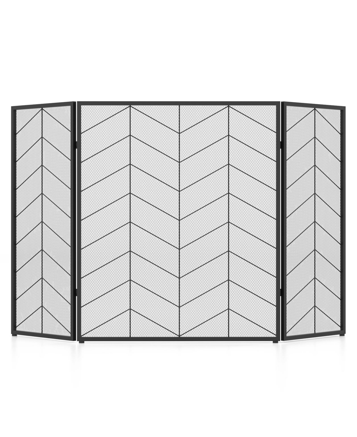 Click here for 52 x 31 Inch Fireplace Screen with Chevron Herring... prices