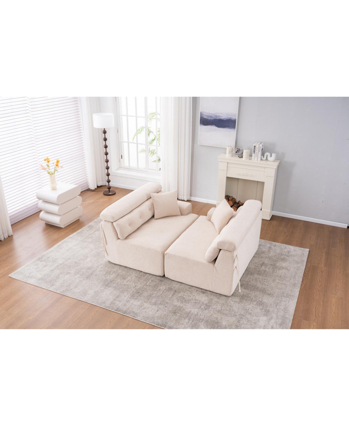 Click here for Streamdale Apricot Chenille 4-Seater Compression S... prices