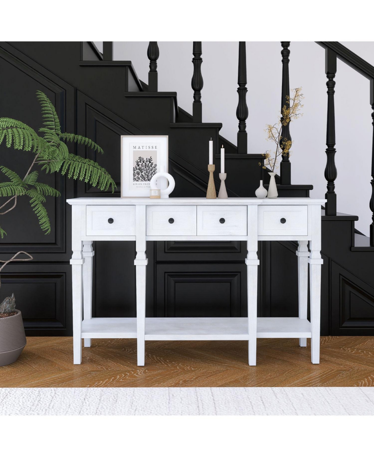 Click here for 48 inch Long Console Table with 4 Drawers and 1 Bo... prices
