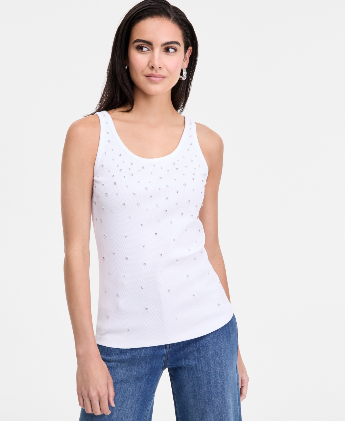 Click here for I.n.c. International Concepts Womens Embellished T... prices