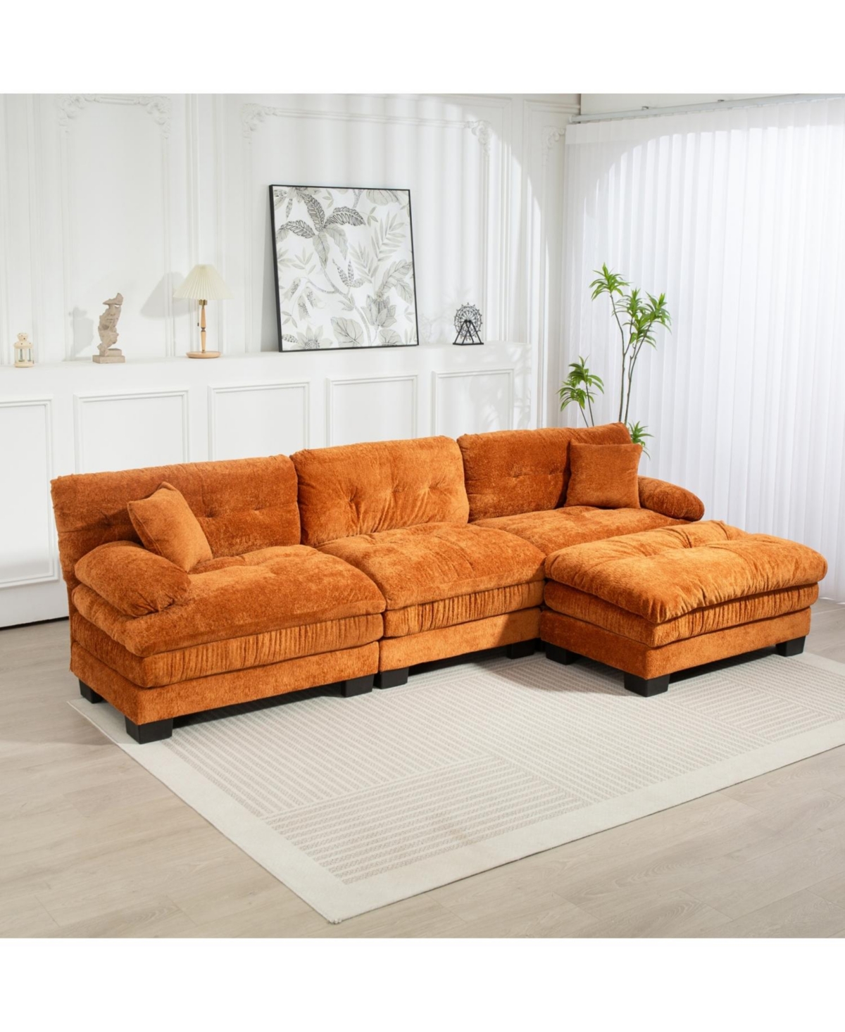 Click here for Streamdale L-Shaped Sectional Sofa Sleeper Couch -... prices
