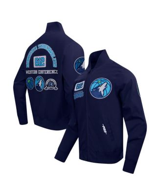 Pro Standard Men's Navy Minnesota Timberwolves Area Code Twill Full-Zip ...