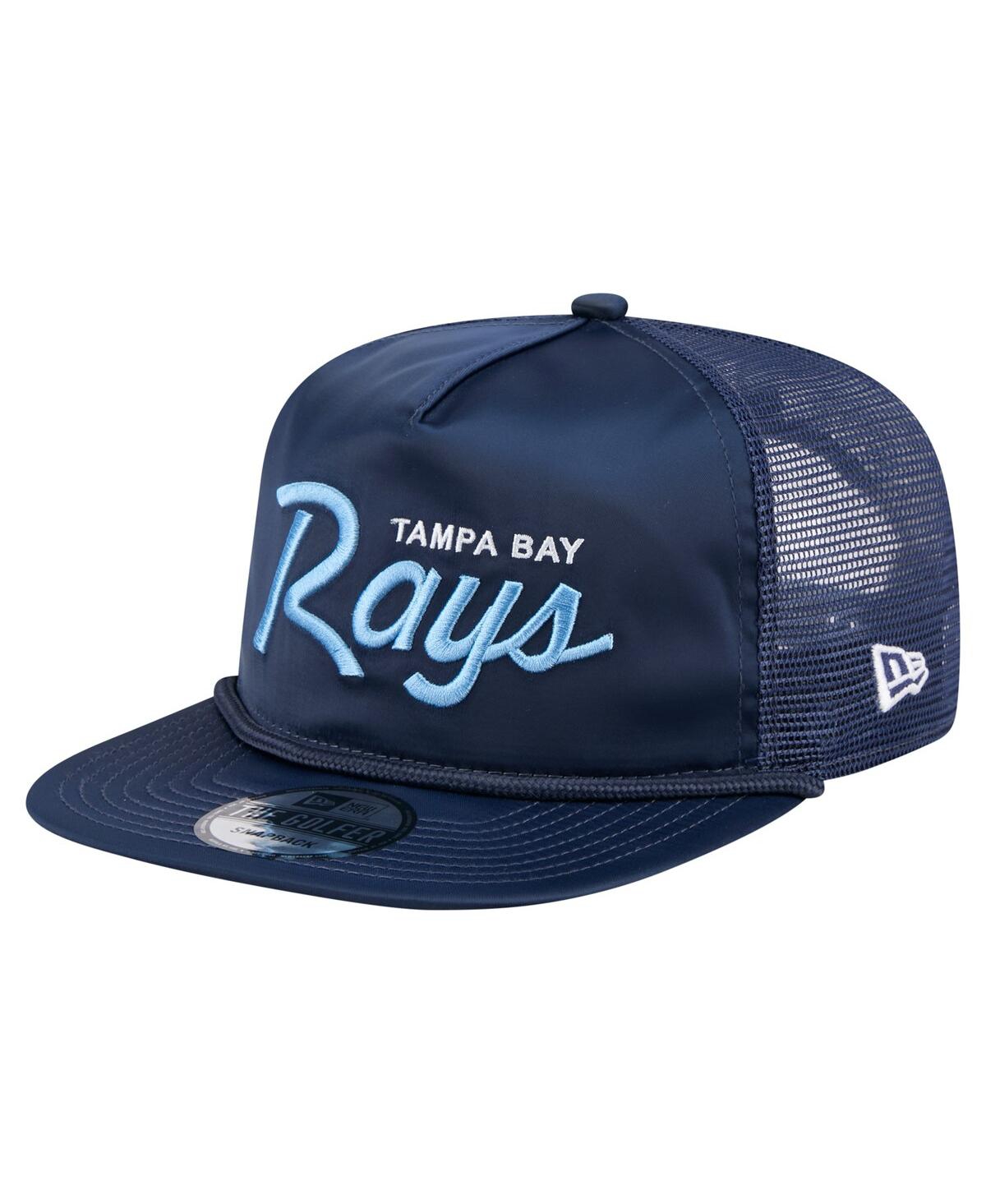 Click here for New Era Mens Navy Tampa Bay Rays Retro Satin Scrip... prices