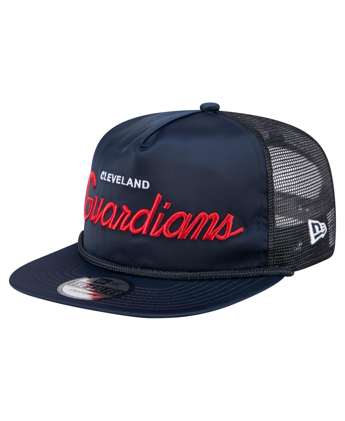 Click here for New Era Mens Navy Cleveland Guardians Retro Satin... prices