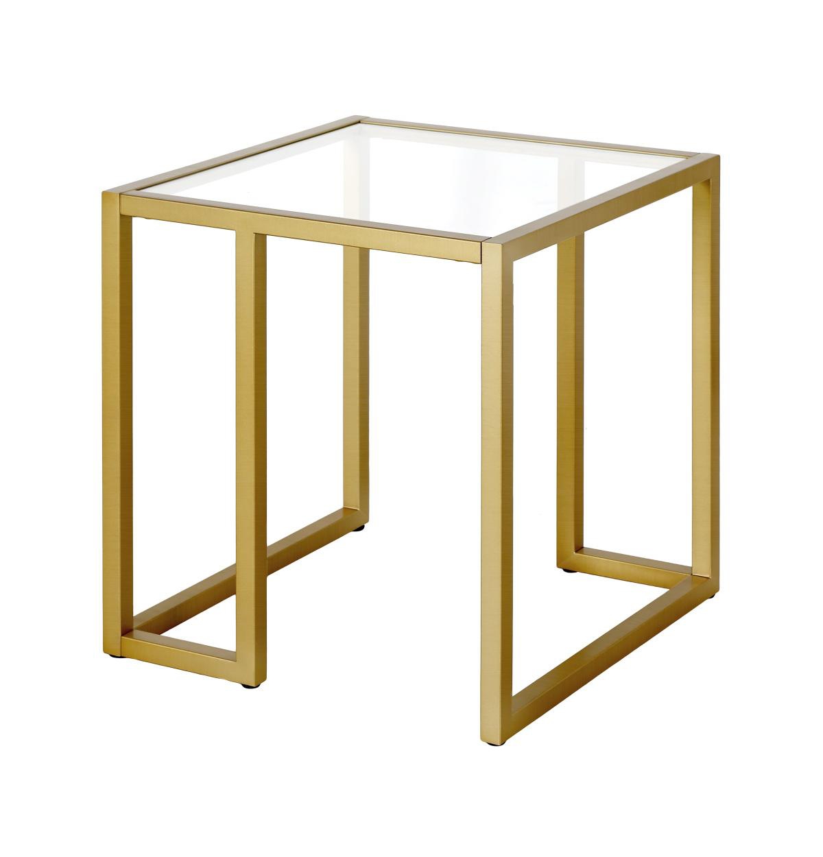 Click here for Sleek Square Glass Accent Table with Durable Metal... prices