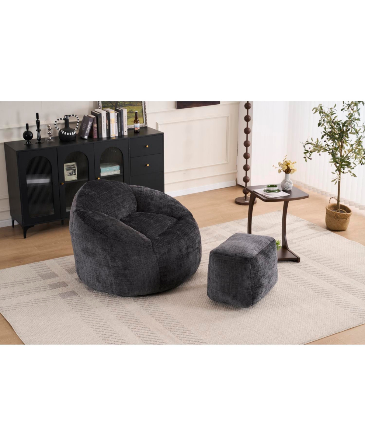 Click here for Streamdale Chenille Bean Bag Chair - Indoor/Outdoo... prices