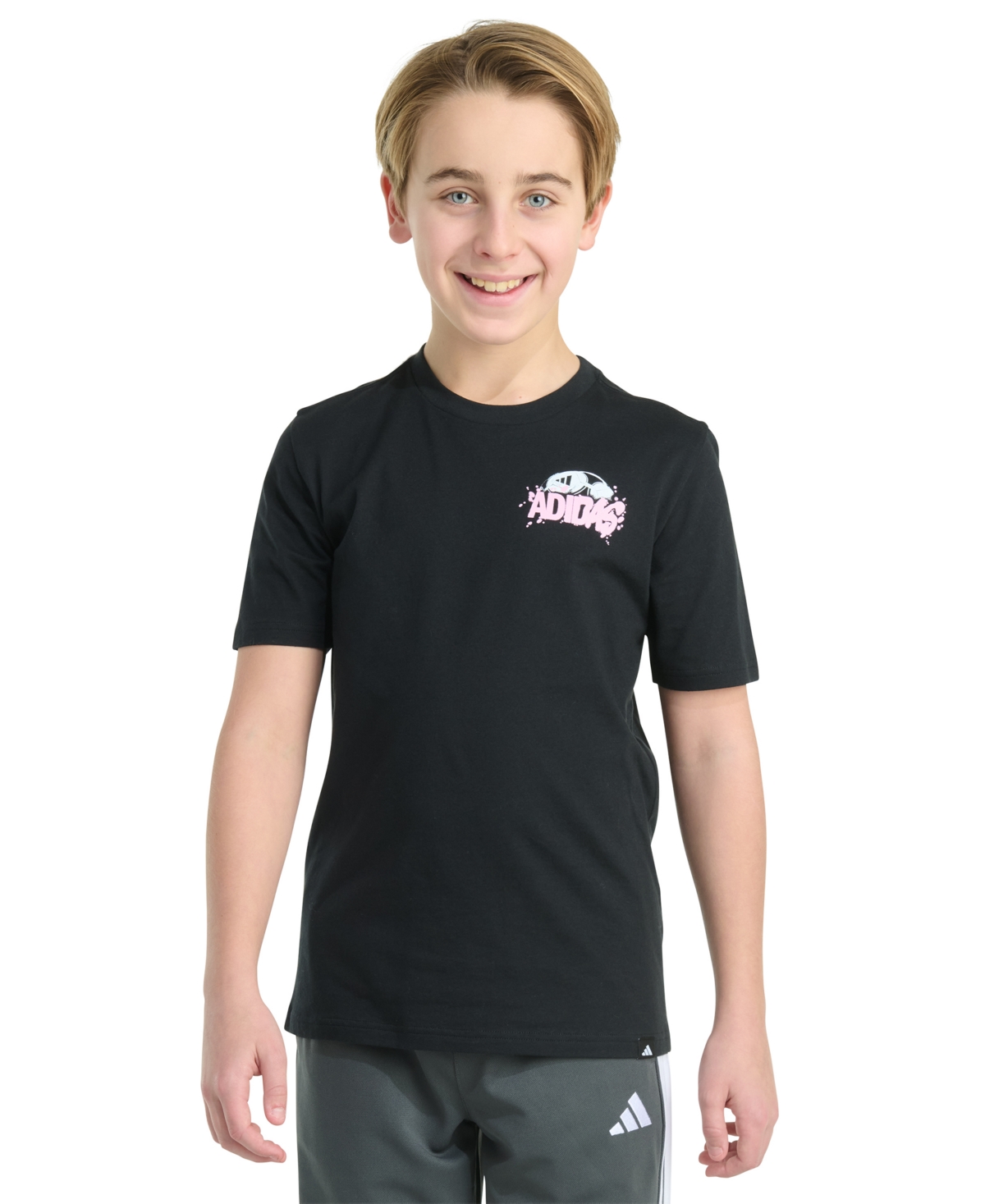 Adidas Boys Soccer Graphic Tee - Big Kid