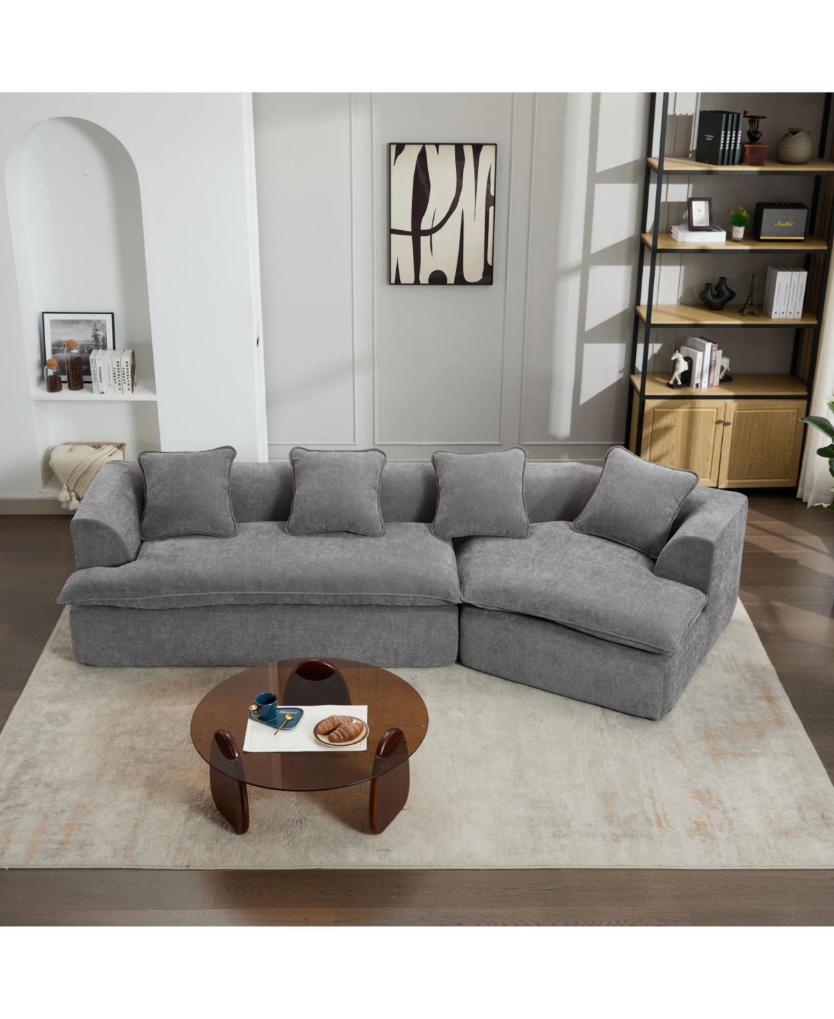 Click here for Modular Sofa  Ottoman  Anti-Wrinkle Fabric  Corner... prices