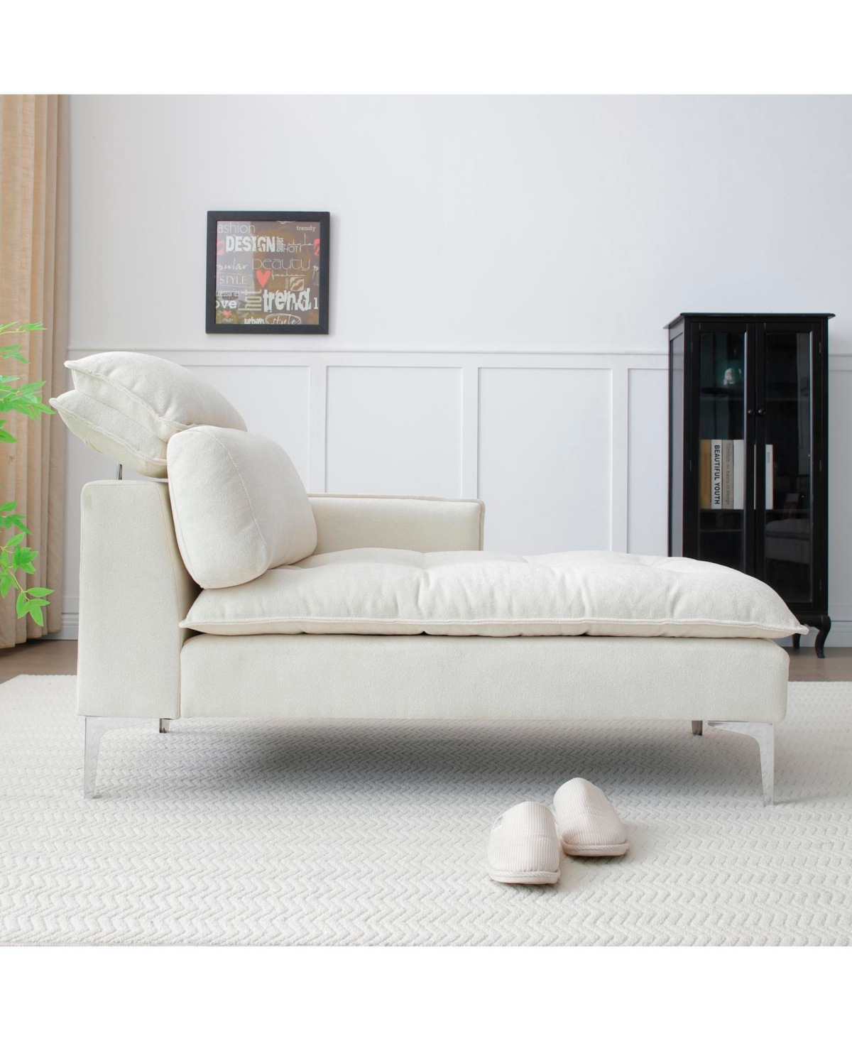 Click here for Streamdale Upholstered Chaise Lounge with Armrest... prices