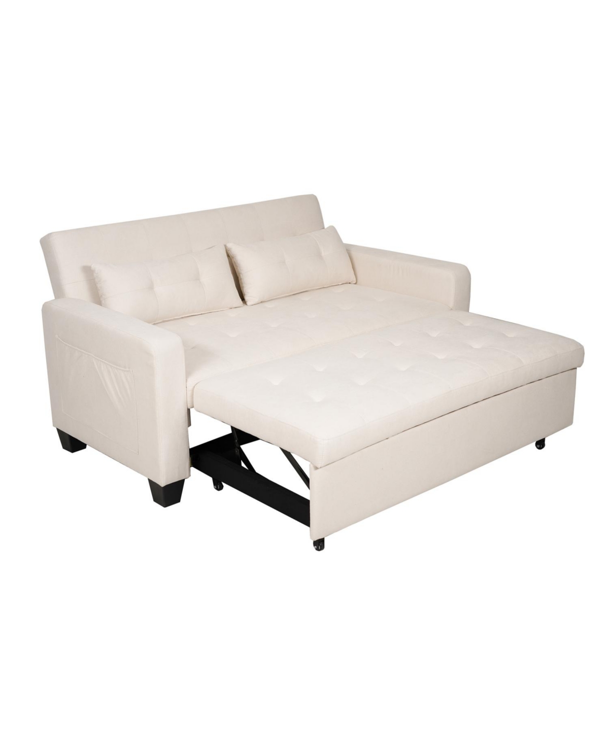 Click here for 63 Inch Loveseats Sofa Bed with Pull-out Bed --Wit... prices