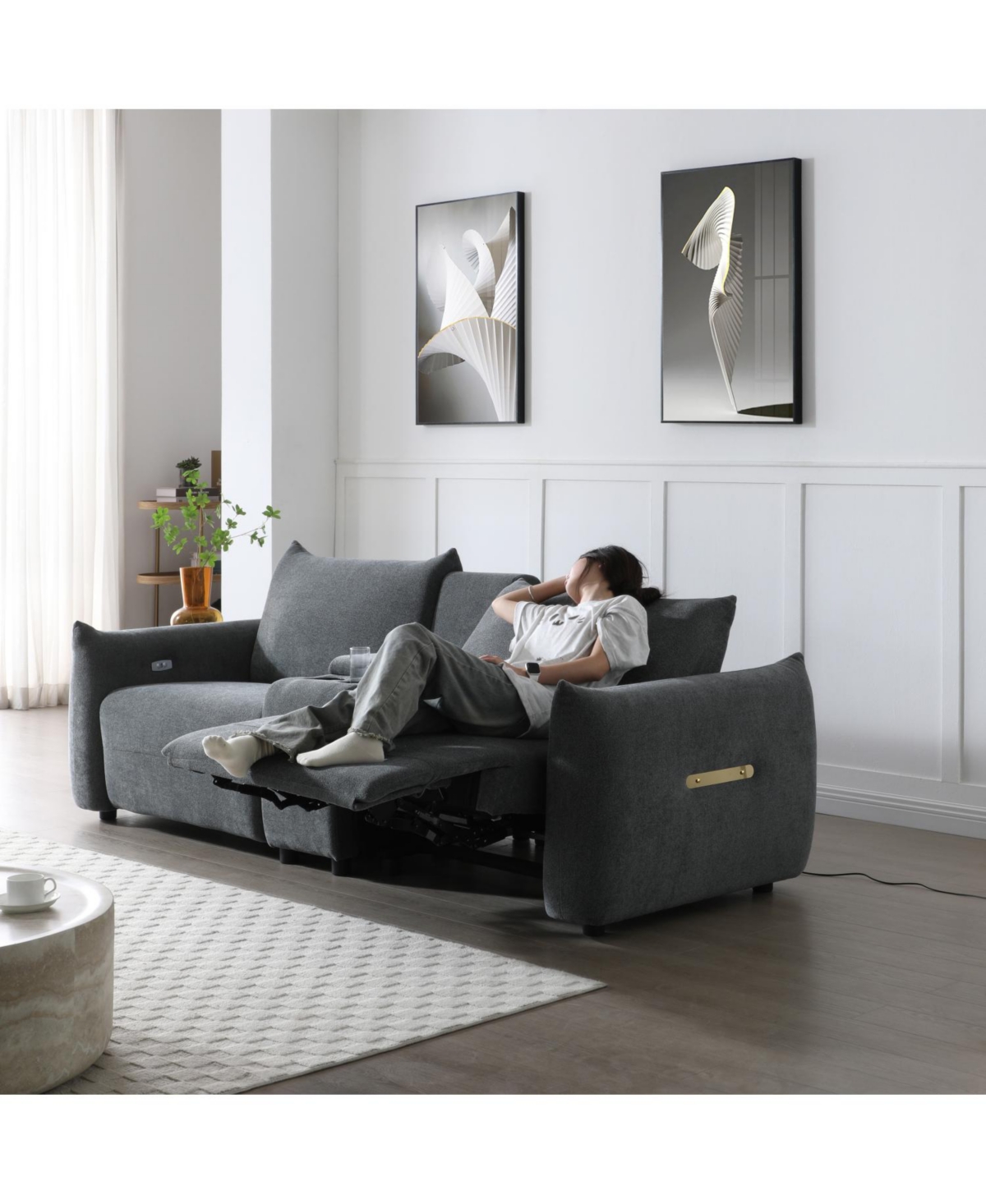 Click here for Streamdale Power Lift Sleeper Sofa with Cup Holder... prices