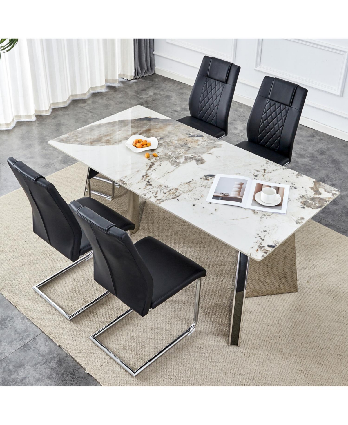Click here for Streamdale Luxurious Pandora Sintered Stone Table... prices