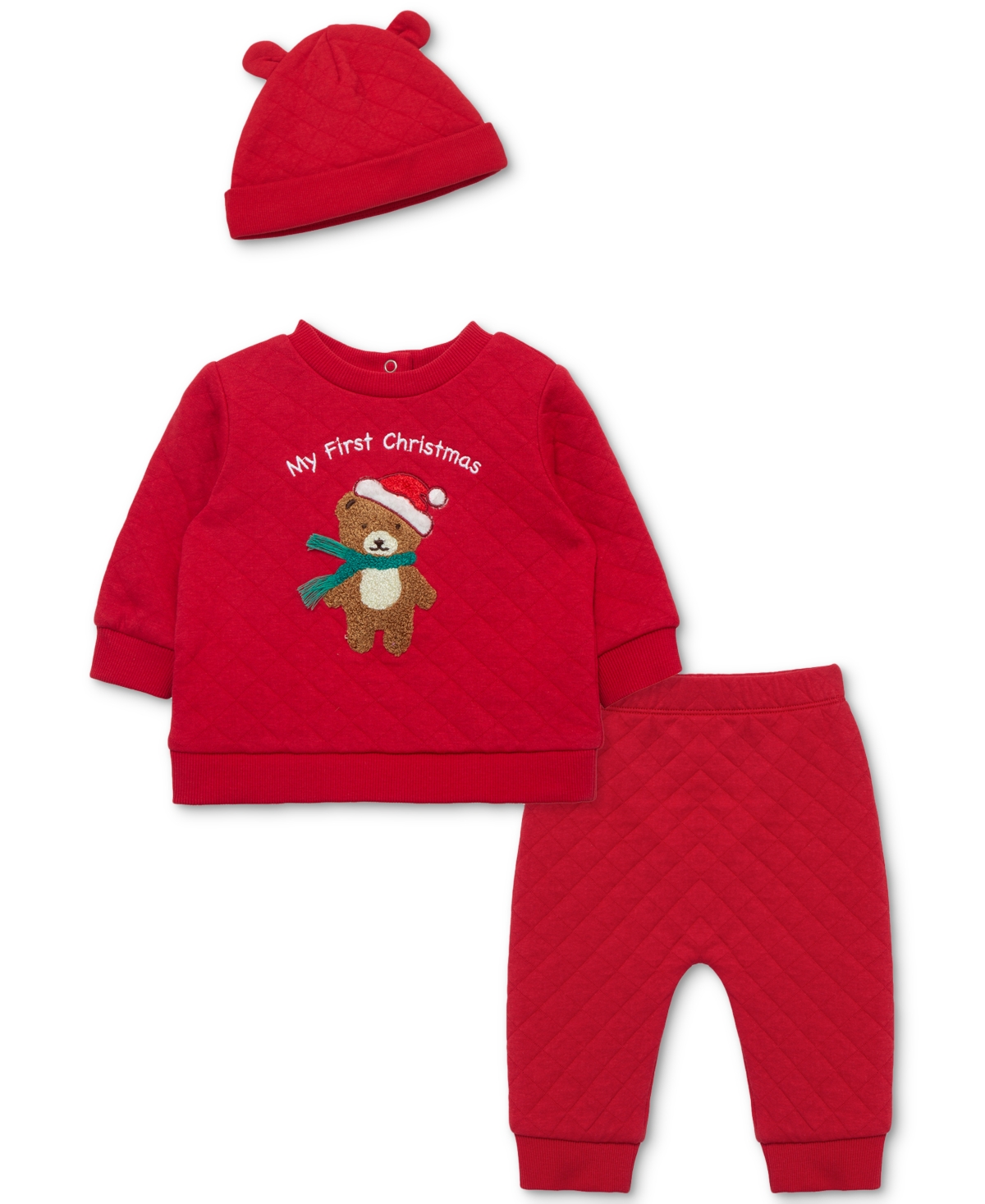Click here for Little Me Baby Boys My 1st Christmas Bear Quilted... prices
