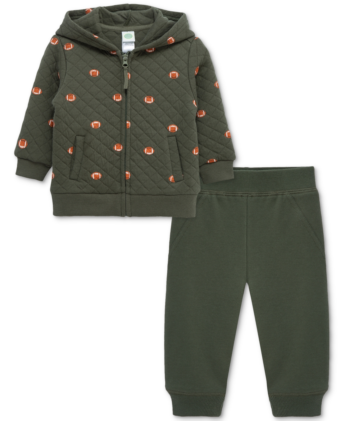 Click here for Little Me Baby Boys Zip-Up Football Hoodie & Pants... prices