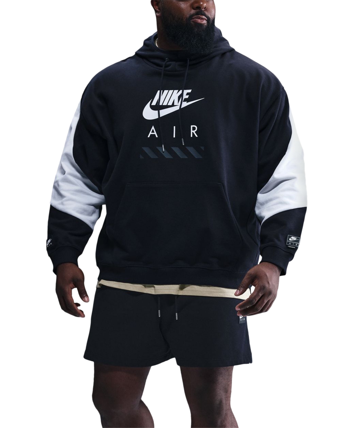 Click here for Nike Mens Air Fleece Roomy-Fit Logo-Print Hoodie -... prices