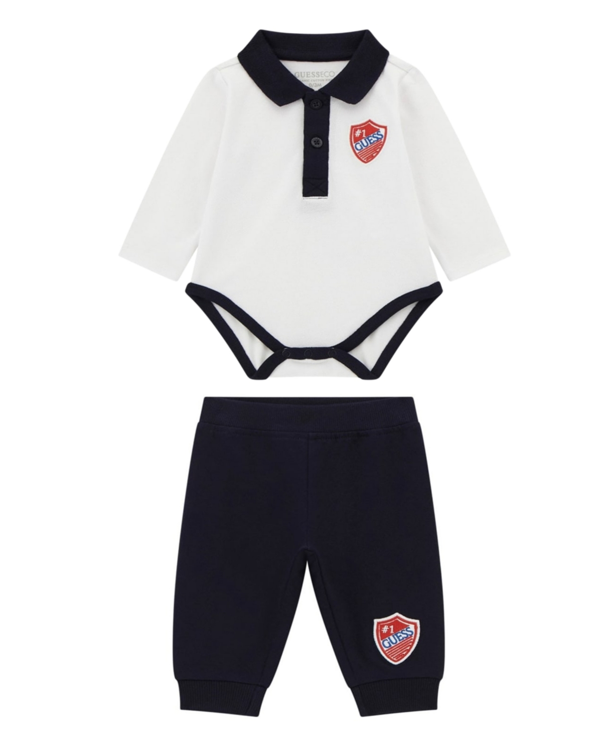 Click here for Guess Baby Boys 2-Piece Long Sleeve Stretch Piquet... prices