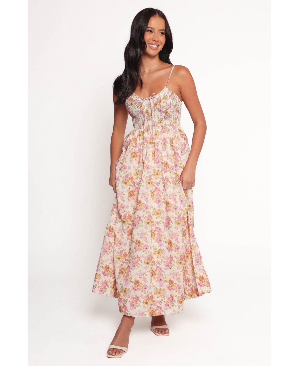 Click here for Petal and Pup Womens Salaca Maxi Dress - Pink/oran... prices