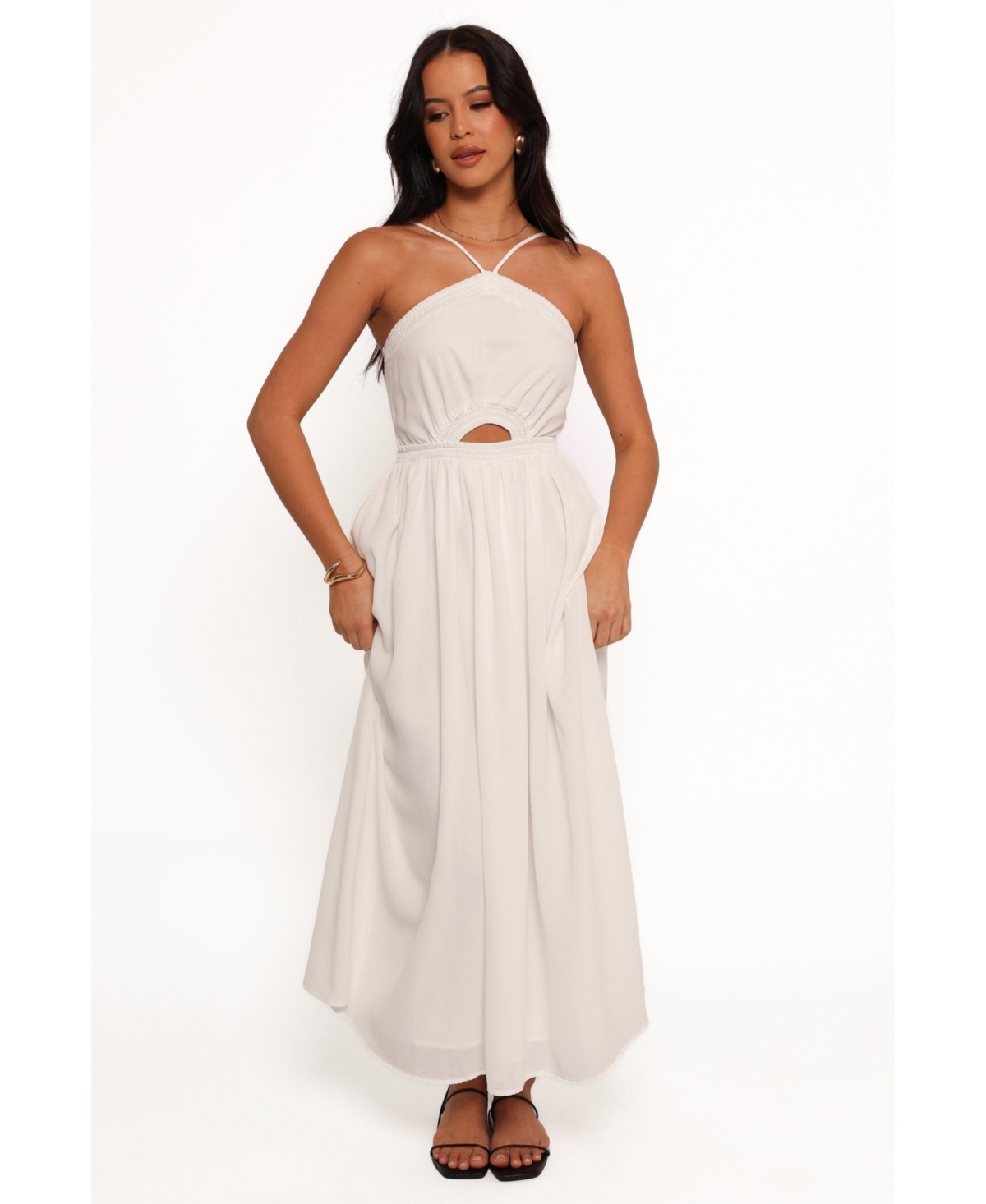 Click here for Petal and Pup Womens Madi Maxi Dress - White prices