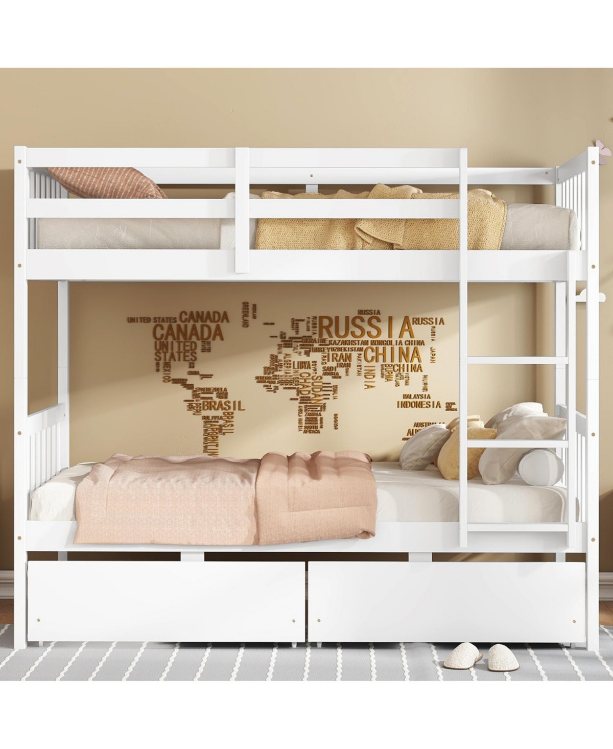 Click here for Streamdale Twin Bunk Bed with 2 Drawers  Convertib... prices