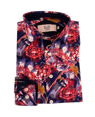 Elie Balleh Big Boys Red Paint Splash Shirt: Unleash Creativity - Macy's