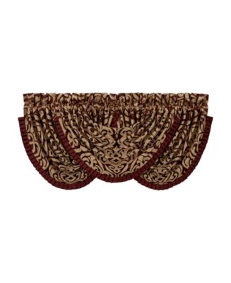 J Queen New York Renzo Window Waterfall Valance, 33" x 43" - Macy's