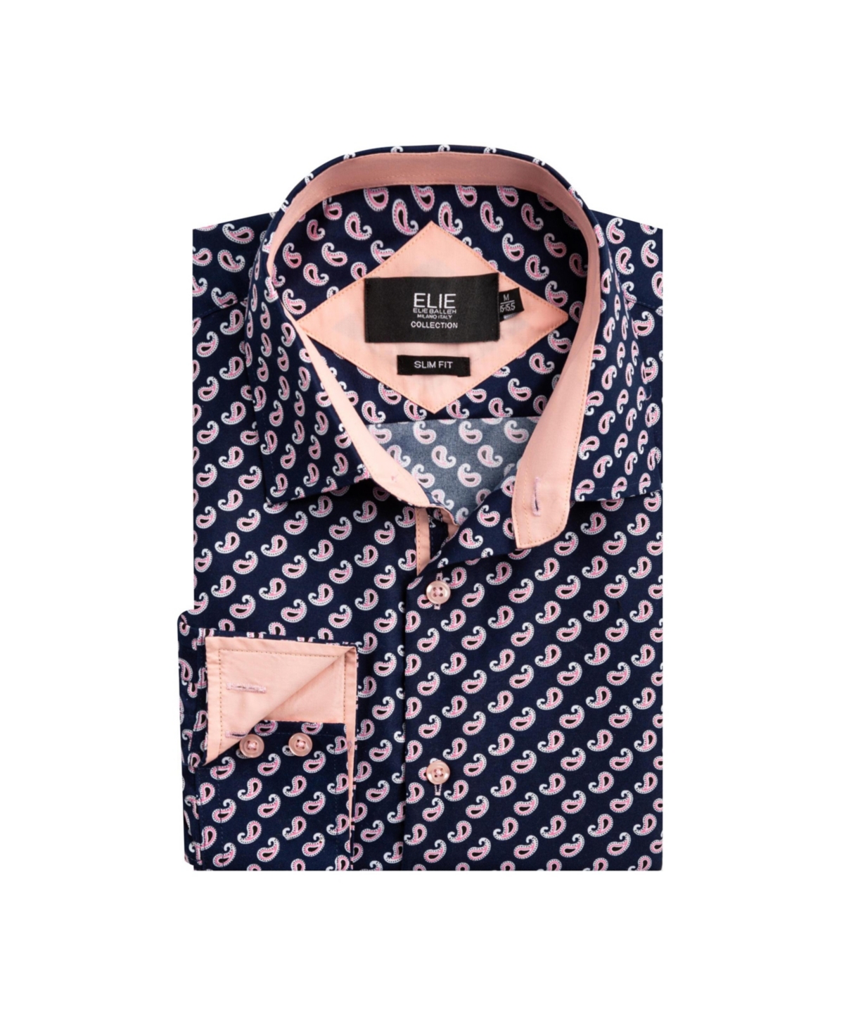Click here for Elie Balleh Big Boys Navy Paisley Button-Down Slim... prices