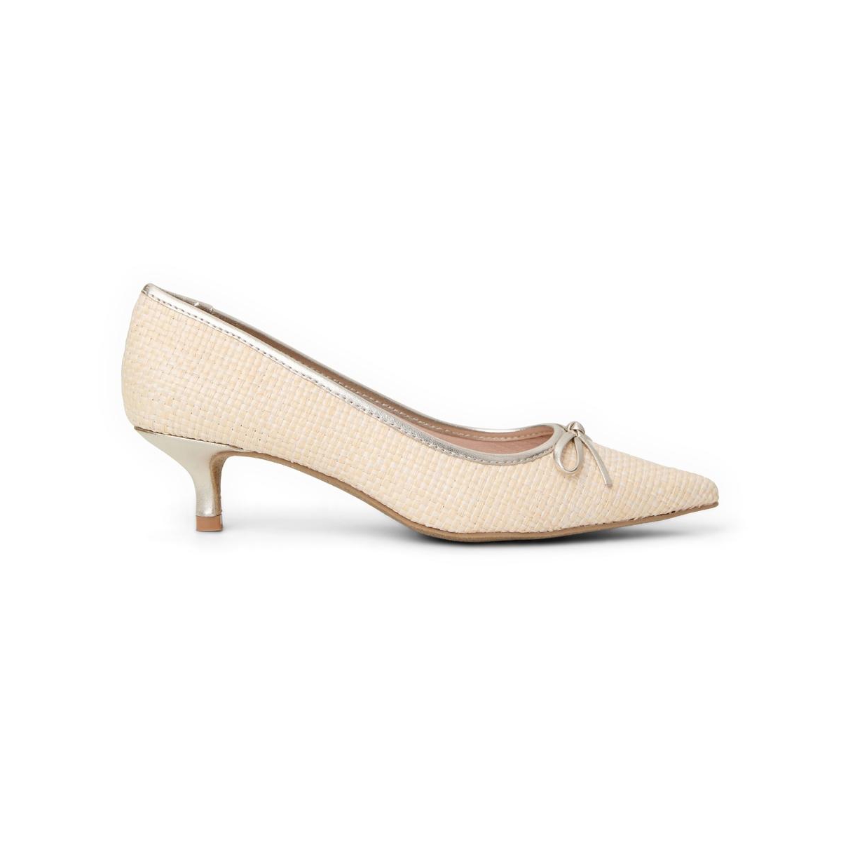 Click here for Pammi Pump - Raffia /Nappa - Natural /jacks platin... prices