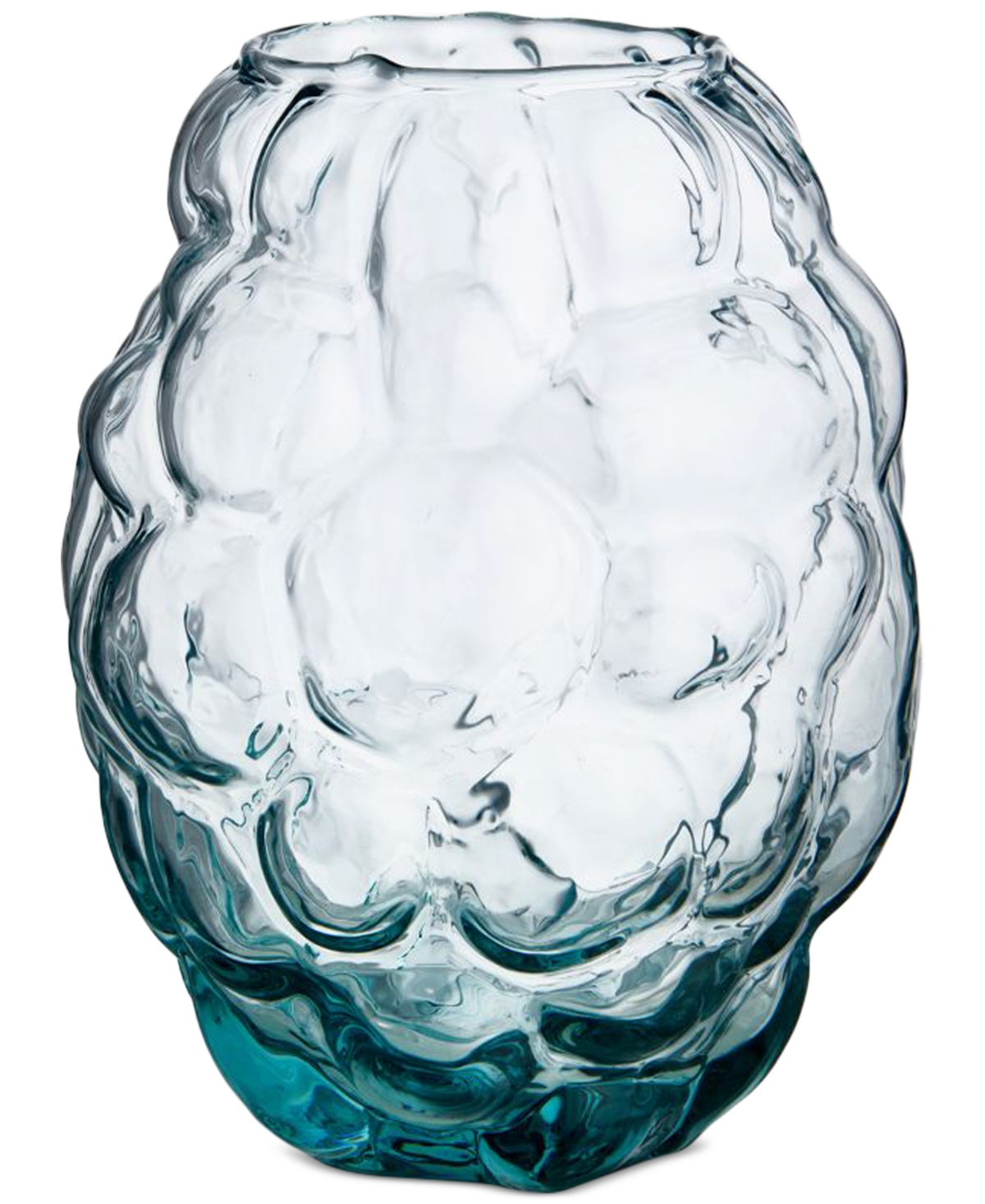 Click here for Kosta Boda Crystal 4.5 Circular Moss Vase - Blue prices