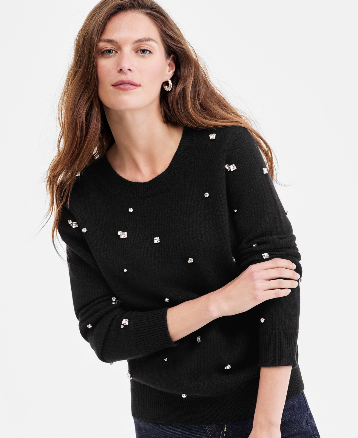 Click here for Charter Club Womens 100 Cashmere Embellished Chunk... prices