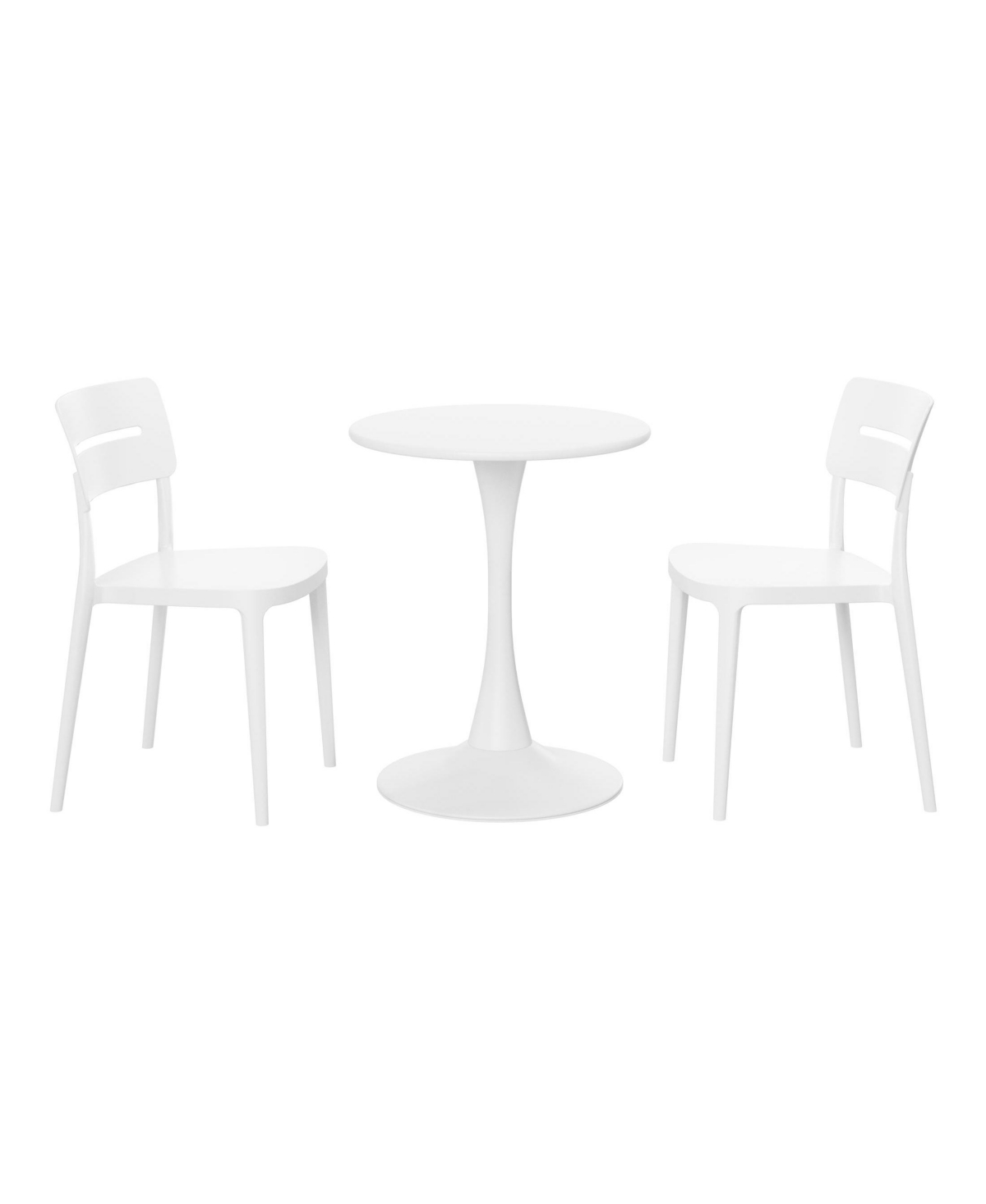 Click here for 3-Piece Outdoor Round Metal Patio Dining Table Set... prices