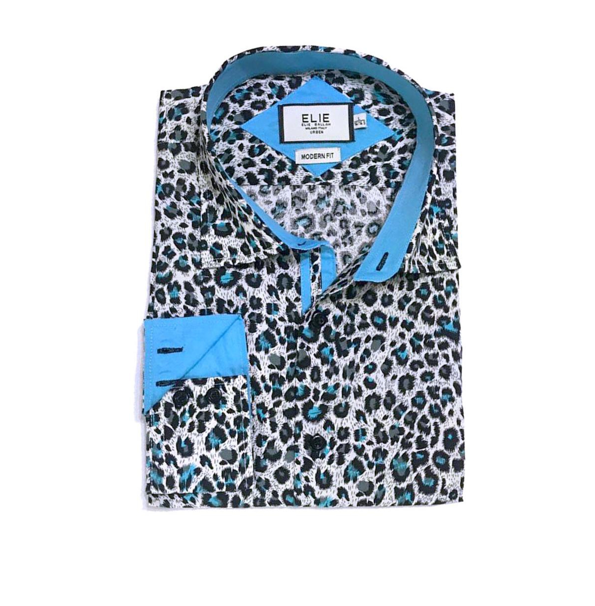 Click here for Elie Balleh Little Boys Teal Slim Fit Leapord Butt... prices