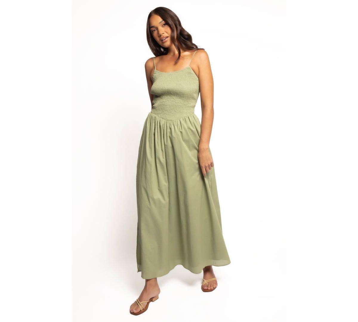 Click here for Petal and Pup Womens Cagnes Maxi Dress - Olive prices