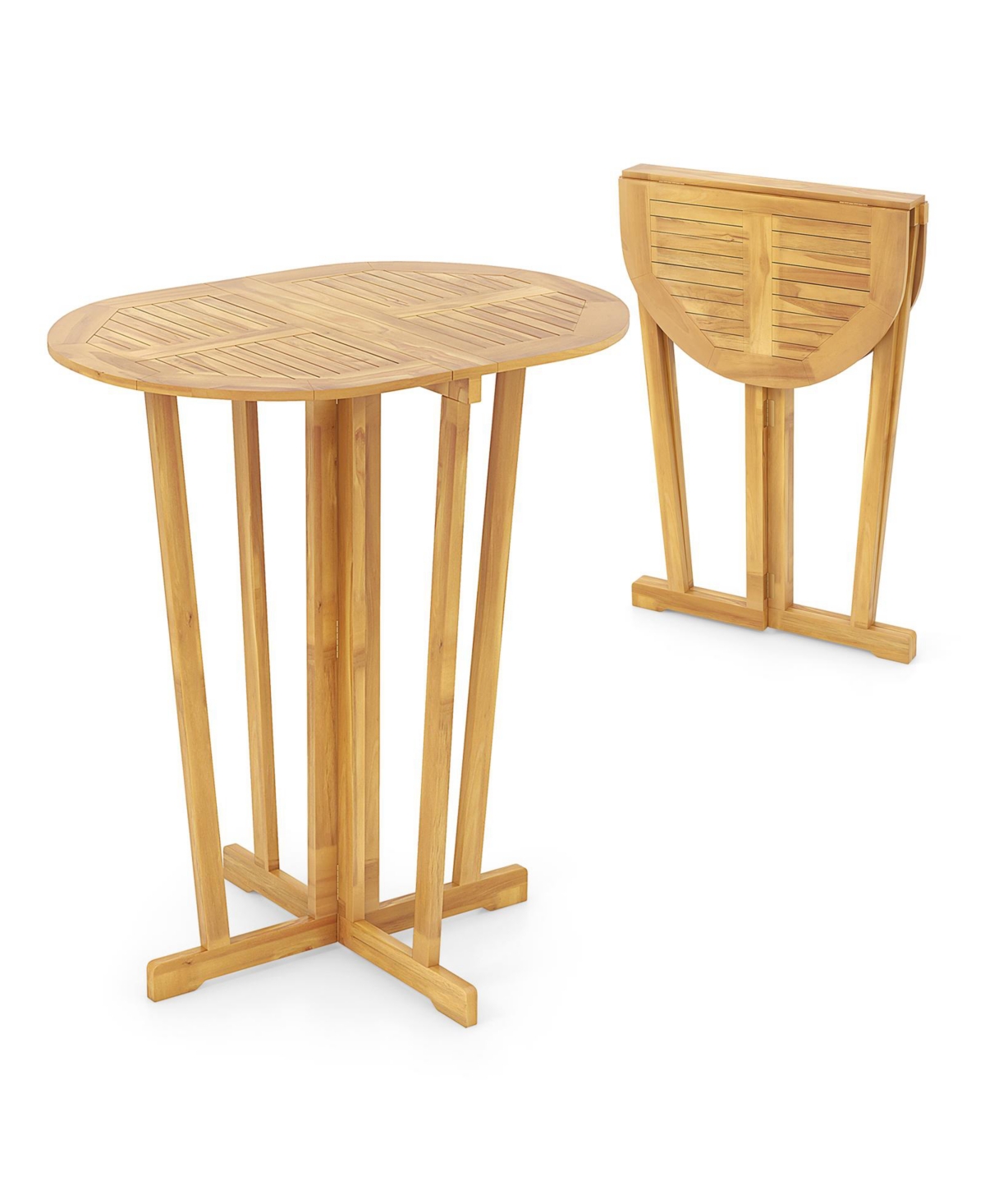 Click here for Outdoor Folding Bar Table with Oval Tabletop and C... prices