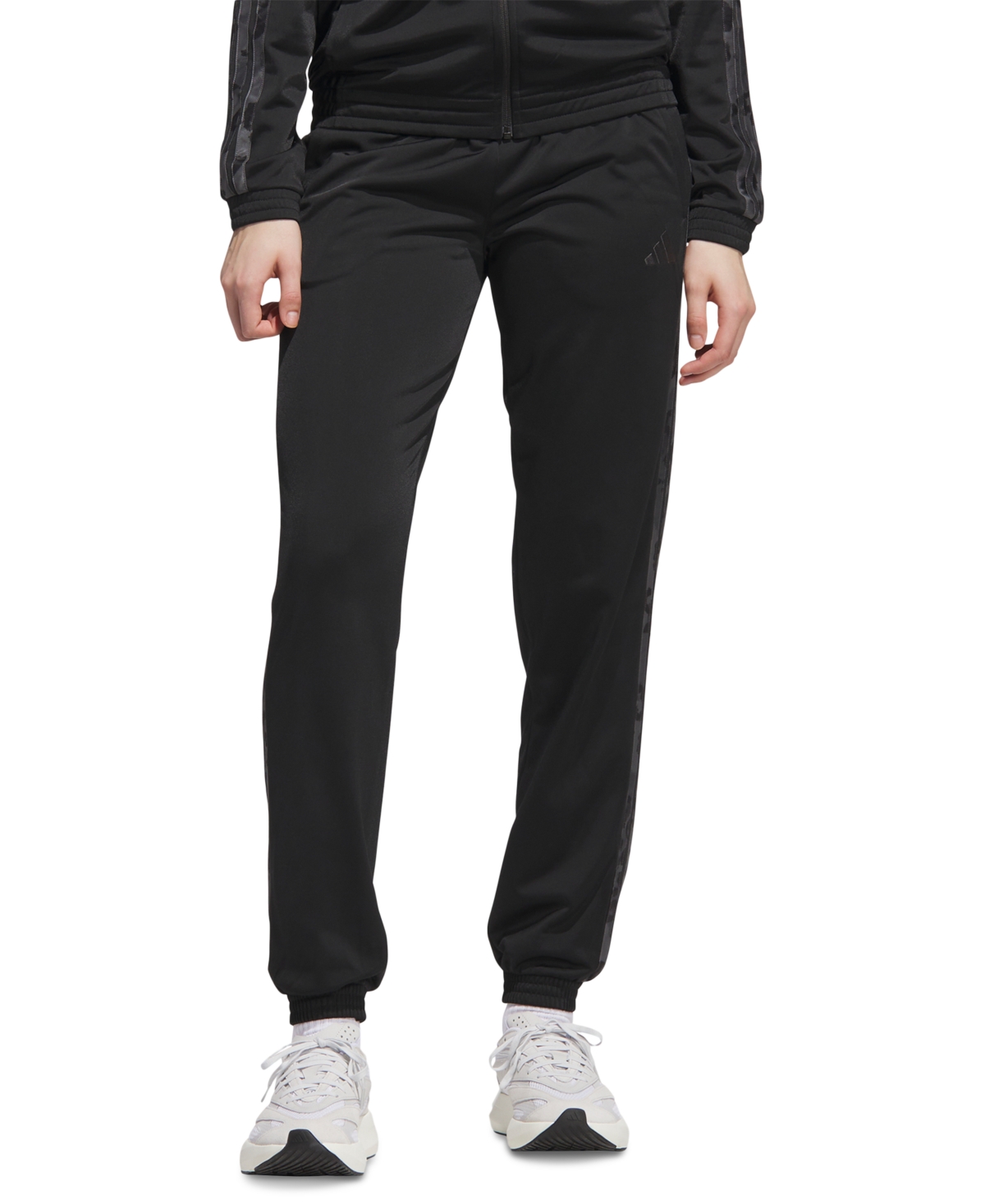 Click here for adidas Womens Animal-Print 3-Stripes Tricot Pants... prices