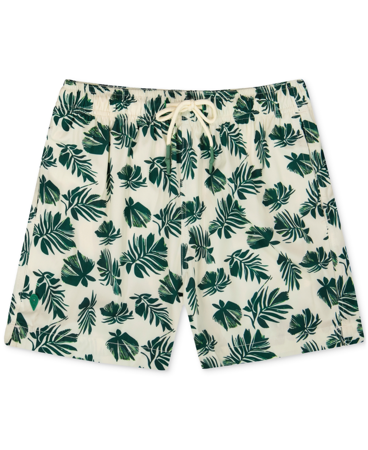 Click here for Sunset x Vine Mens Leaf-Print Woven Swim Trunks -... prices