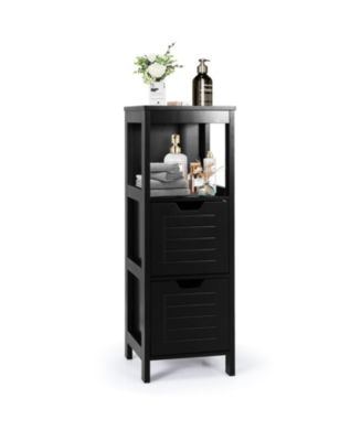 Bathroom Wooden Floor Cabinet Multifunction Storage Rack Stand ...
