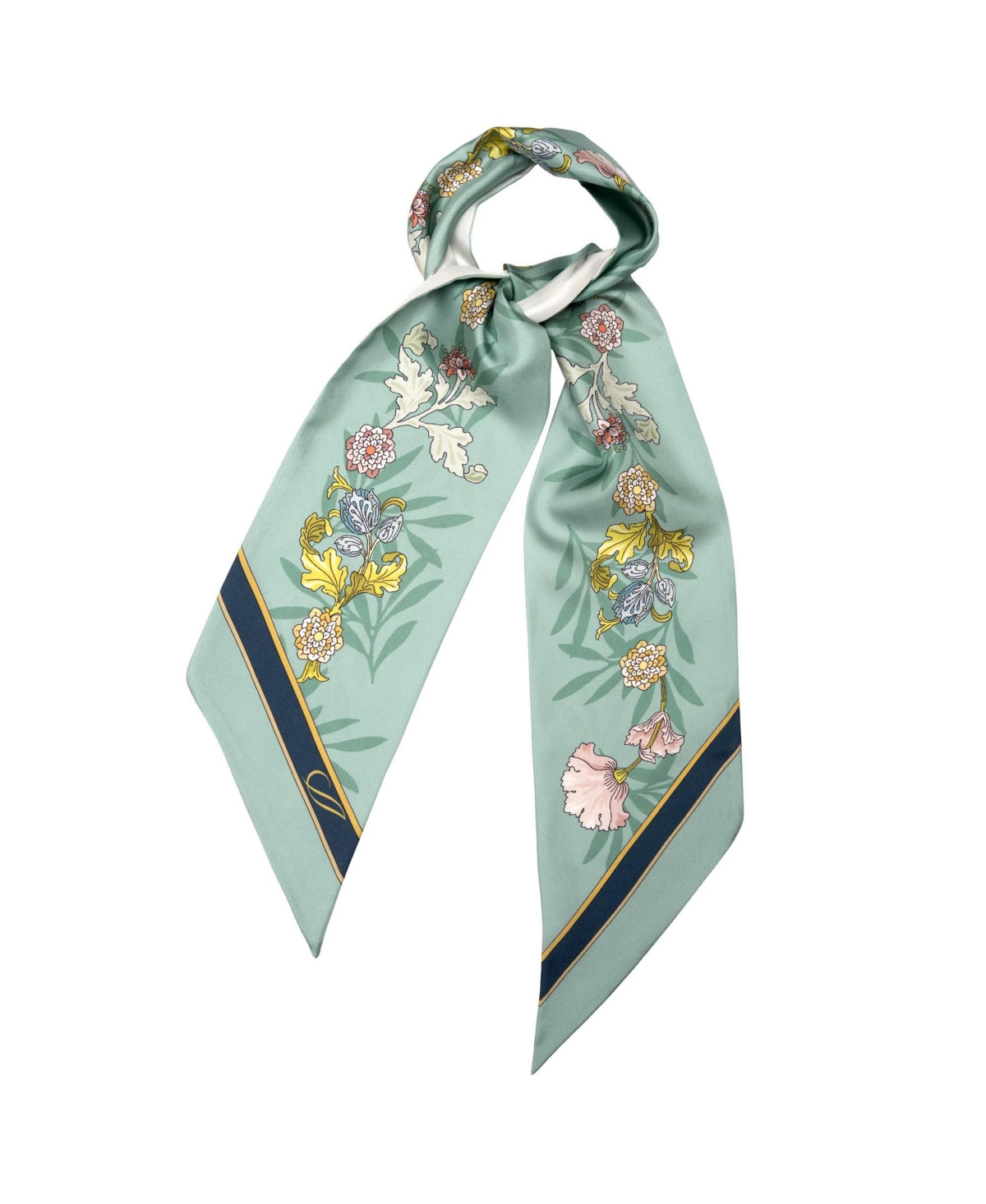 Click here for Sabrina - Skinny Silk Scarf for Women - Pale aqua prices