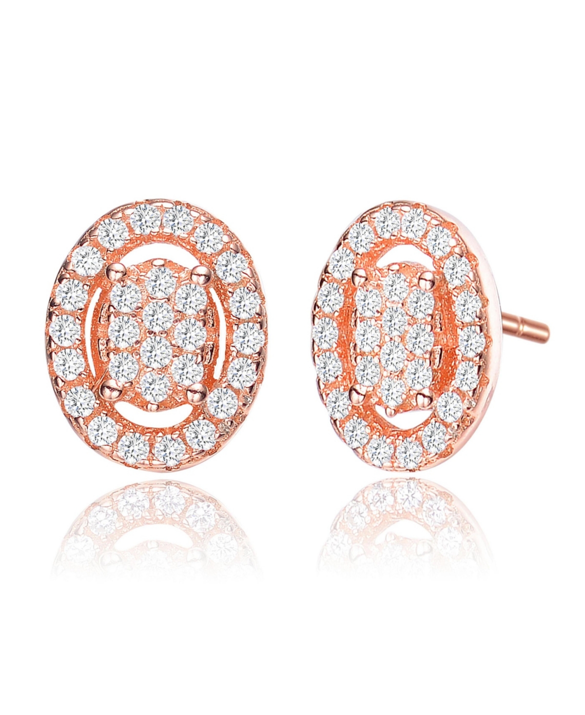 Click here for 18K Rose Gold Plating with Clear Cubic Zirconia Ha... prices