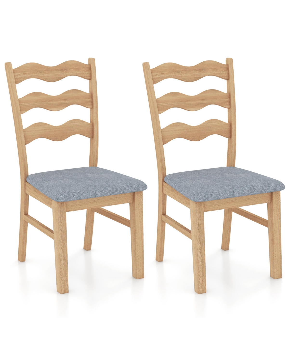 Click here for Gymax Dining Chair Set of 2 w/ Padded Seat Hollowe... prices