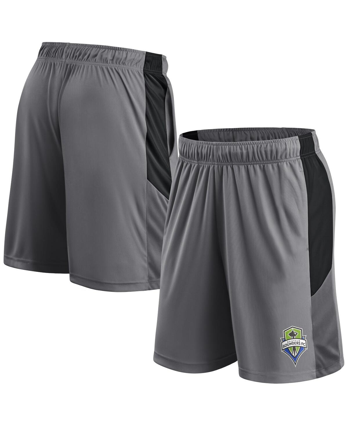 Click here for Fanatics Mens Gray Seattle Sounders Fc Team Shorts... prices