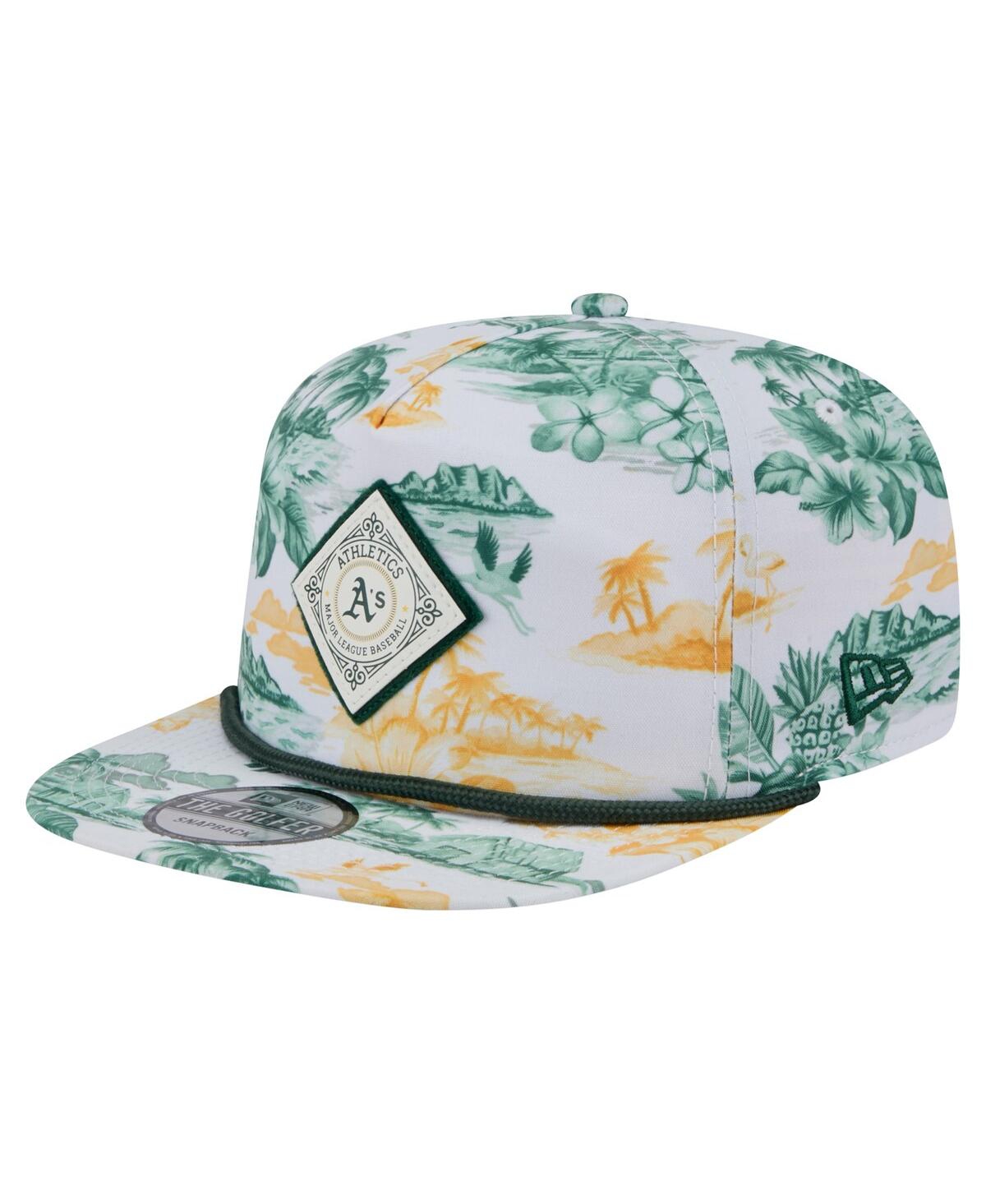 Click here for New Era Mens White Athletics Printed Island Golfer... prices