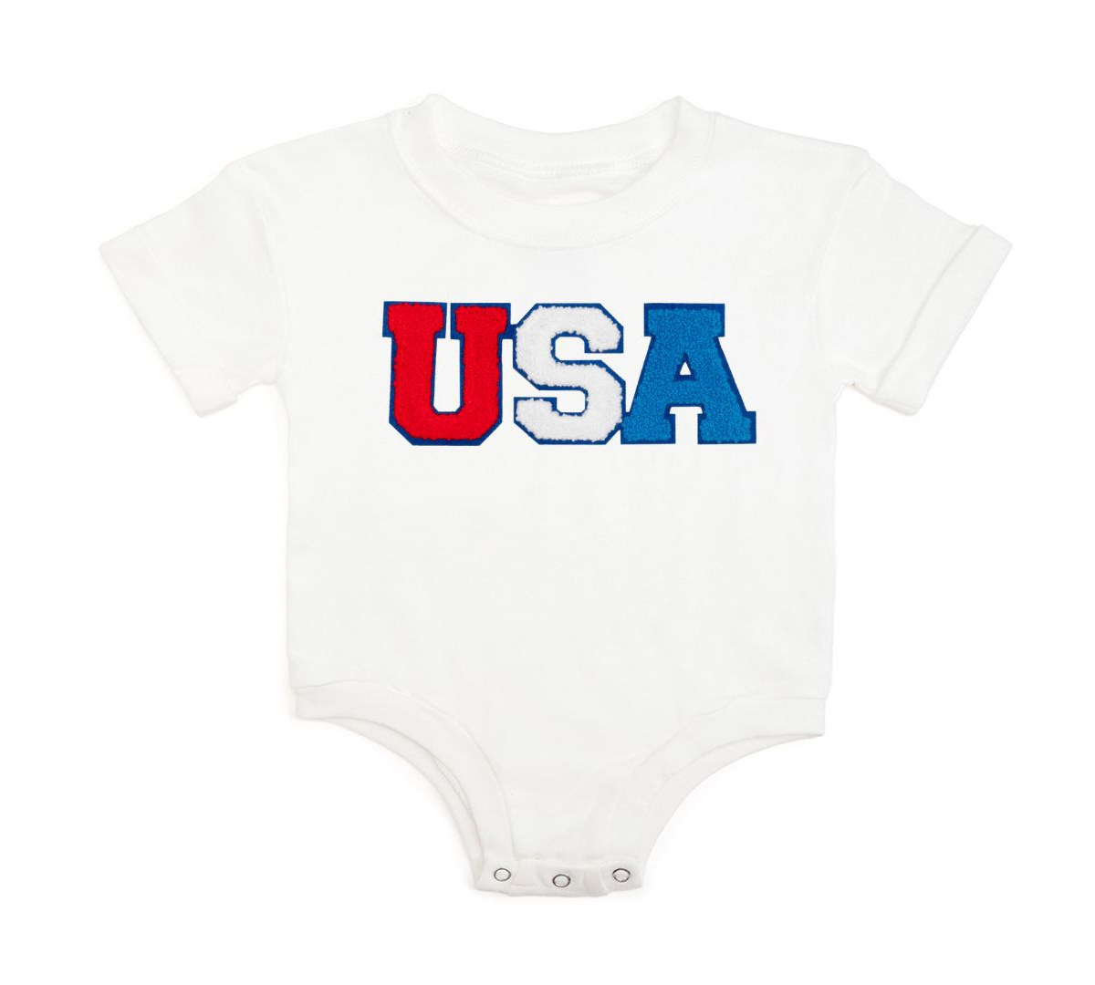 Click here for Sweet Wink Baby Girls Usa Patch Short Sleeve Rompe... prices