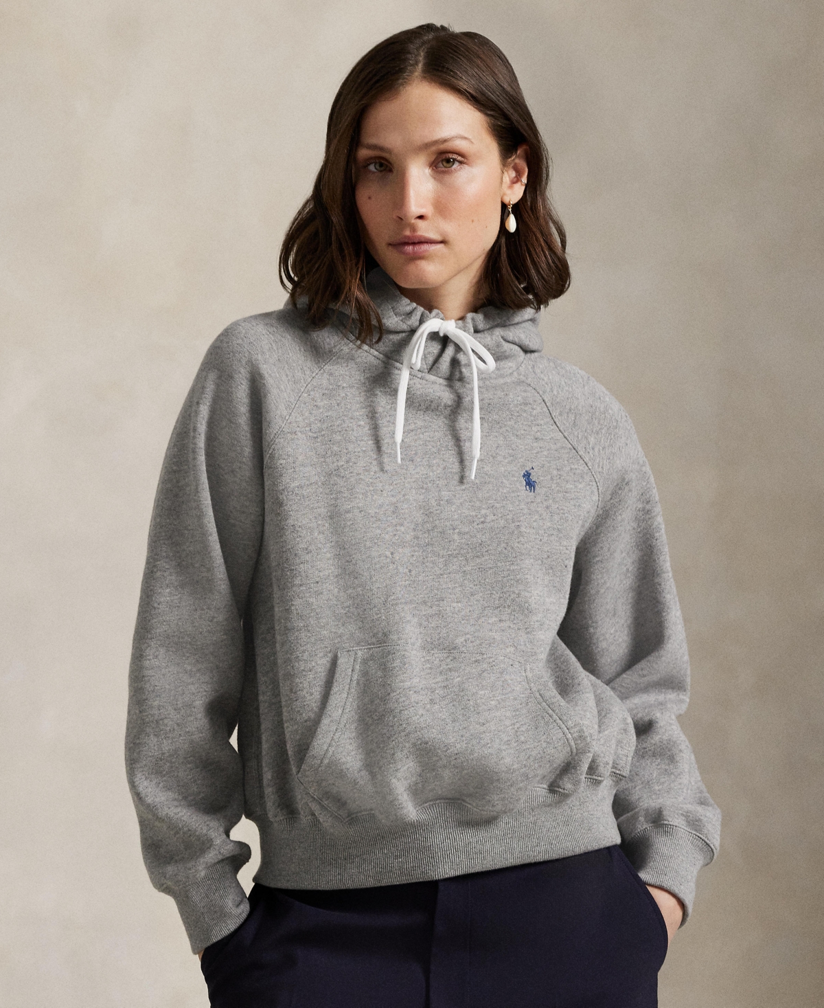 Click here for Polo Ralph Lauren Womens Shrunken Fit Fleece Hoodi... prices