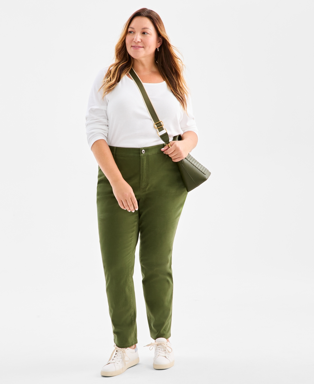Click here for Style & Co Plus Size High-Rise Straight-Leg Pants... prices