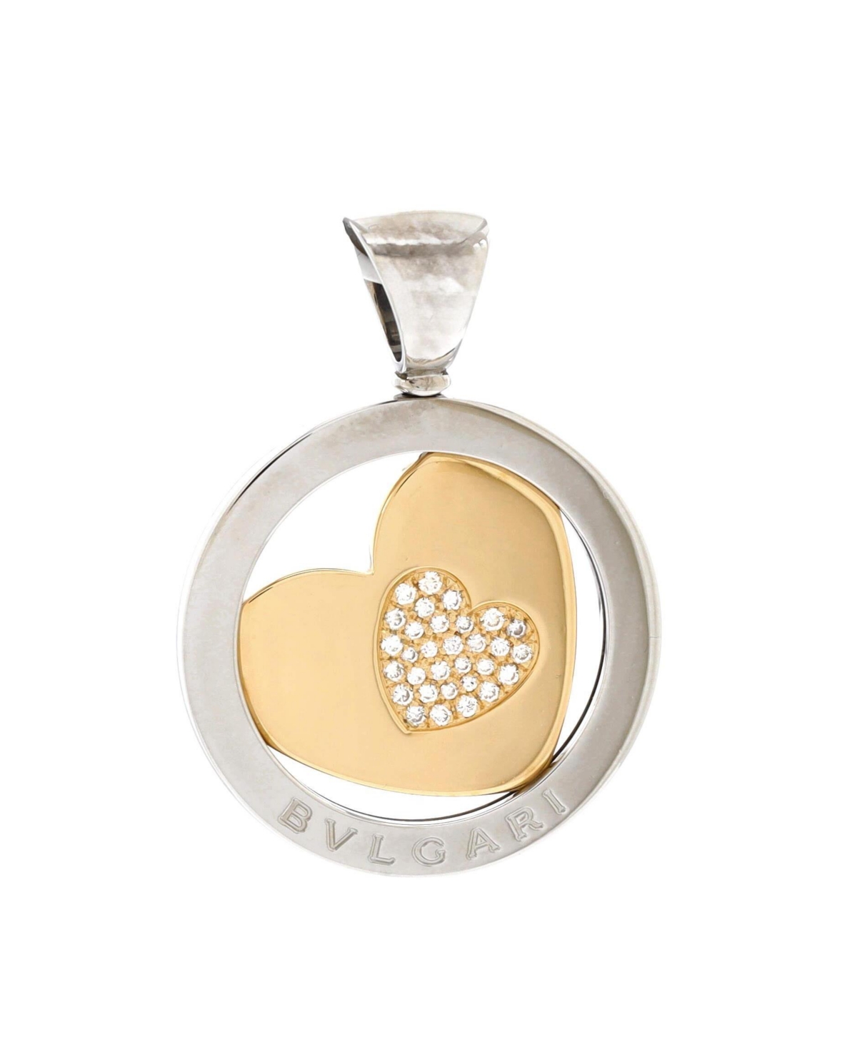 Click here for Pre-Owned Bvlgari Tondo Heart Pendant Stainless St... prices