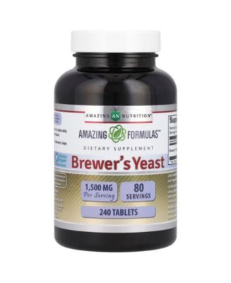 Amazing Nutrition Brewers Yeast Tablets - 7.5 Grain Capsule 500mg 240 ...