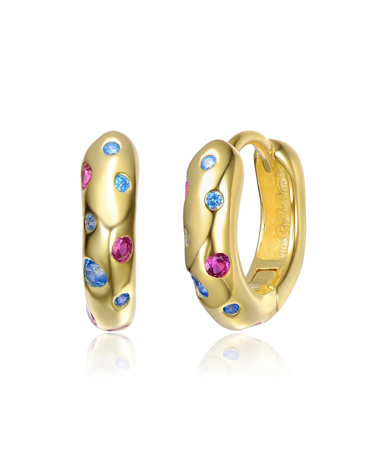 Click here for Kids 14K Gold Plated with Colored Cubic Zirconia W... prices