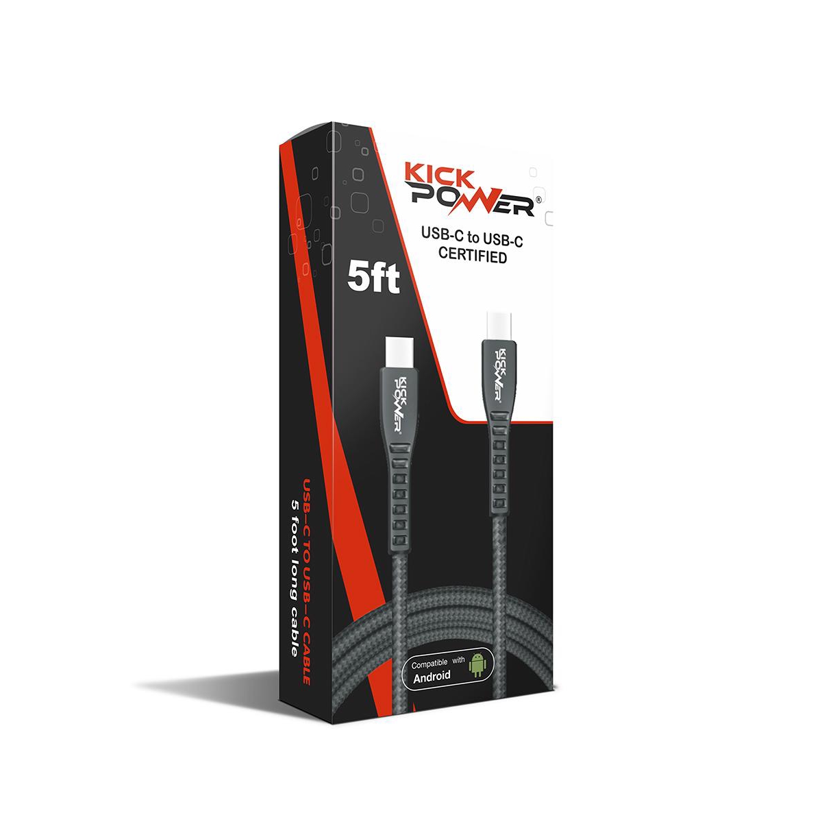Click here for KickPOWER -Usb-c to Usb-c Cable (5ft length) prices