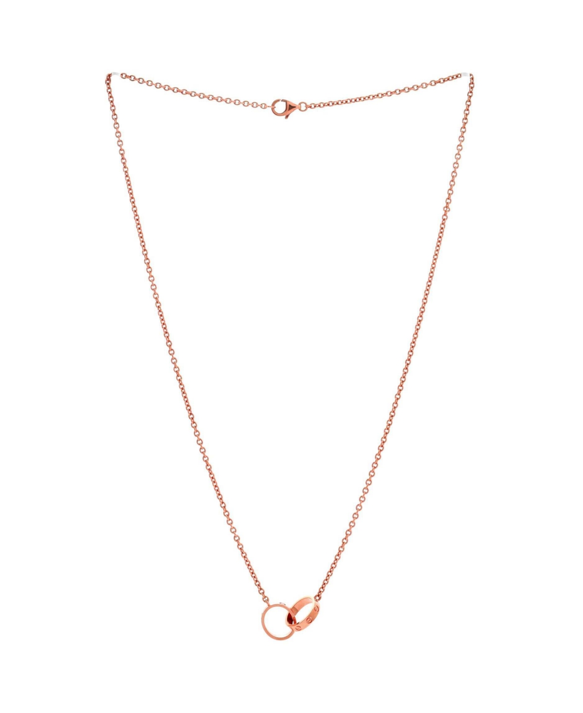 Click here for Pre-Owned Cartier Love Interlocking Necklace 18K R... prices
